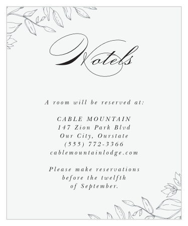 Penwork Florals Wedding Invitations by Basic Invite