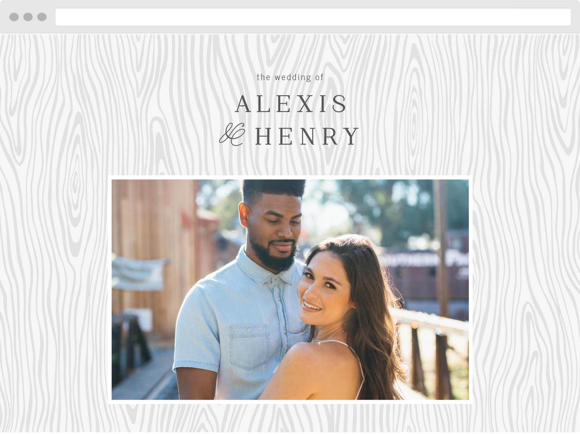 Wood Plank Save the Date Cards by Basic Invite
