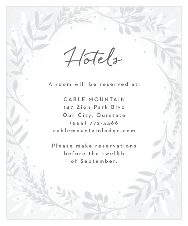 Icy Wreath Wedding Invitations by Basic Invite