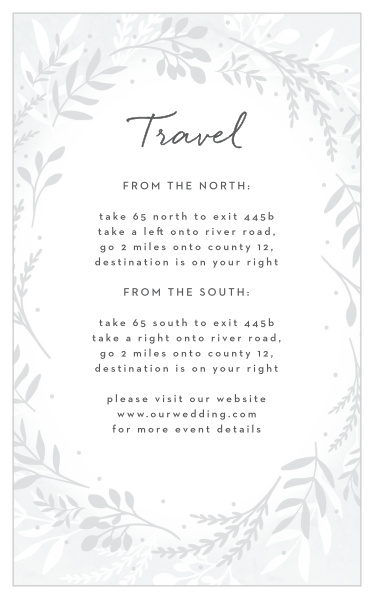 Icy Wreath Wedding Invitations by Basic Invite