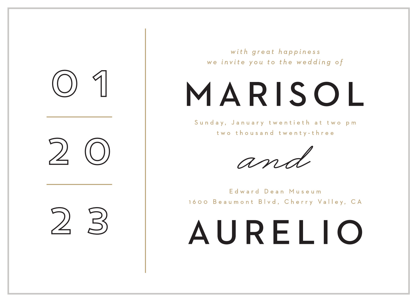 Mod Grid Wedding Invitations by Basic Invite