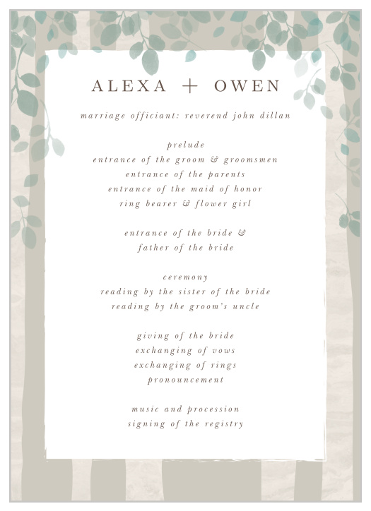 Aspen Trees Wedding Invitations by Basic Invite