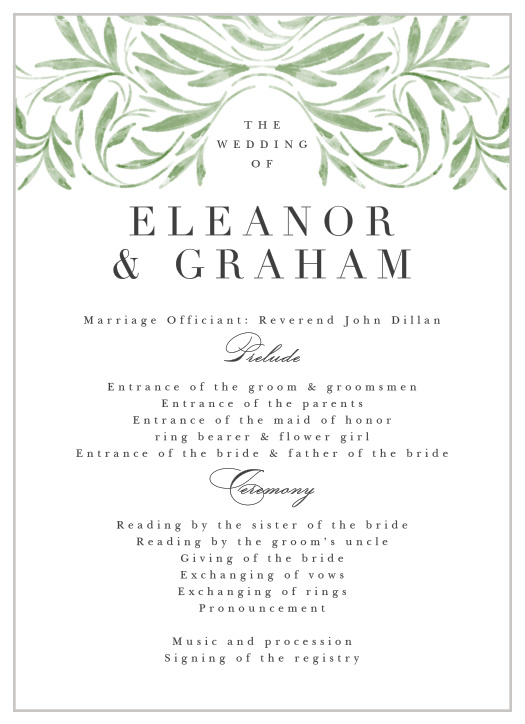 Engraved Elegance Wedding Invitations by Basic Invite