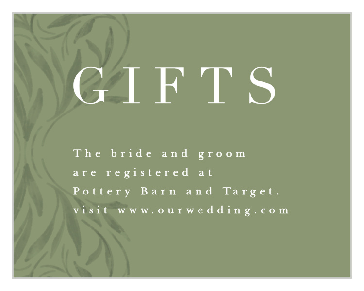 Engraved Elegance Registry Cards by Basic Invite