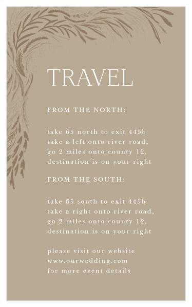 Wedding Direction Cards by Basic Invite