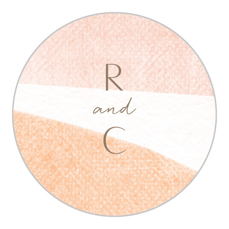 Artful Arch Wedding Stickers by Basic Invite