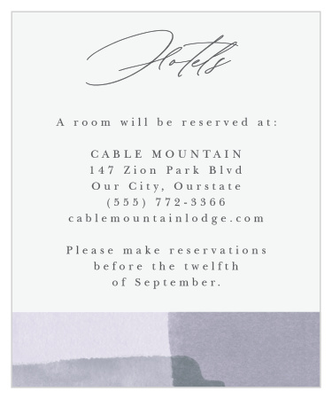 Watercolor Layers Wedding Invitations by Basic Invite