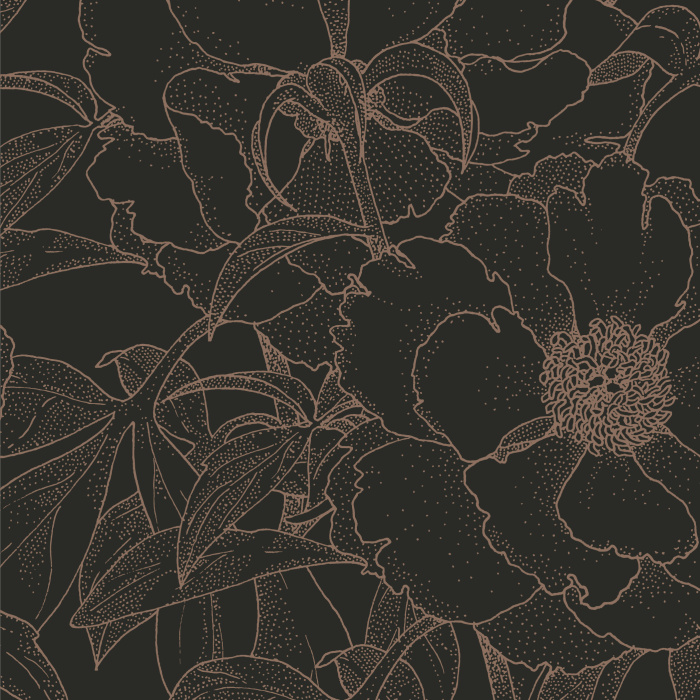 Black Vintage Wallpaper Pattern