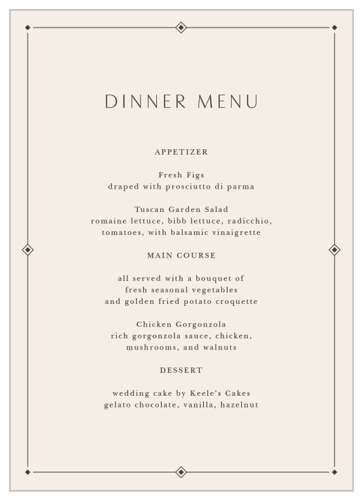 Wedding Menus | Design Your Menu Cards Instantly Online!
