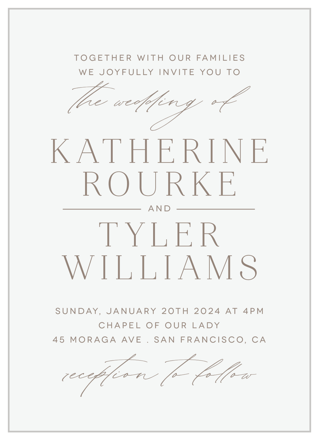 Romantic Type Wedding Invitations by Basic Invite