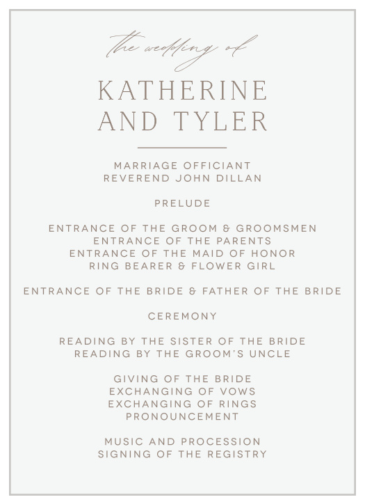 Wedding Programs | Match Your Colors & Style Free!