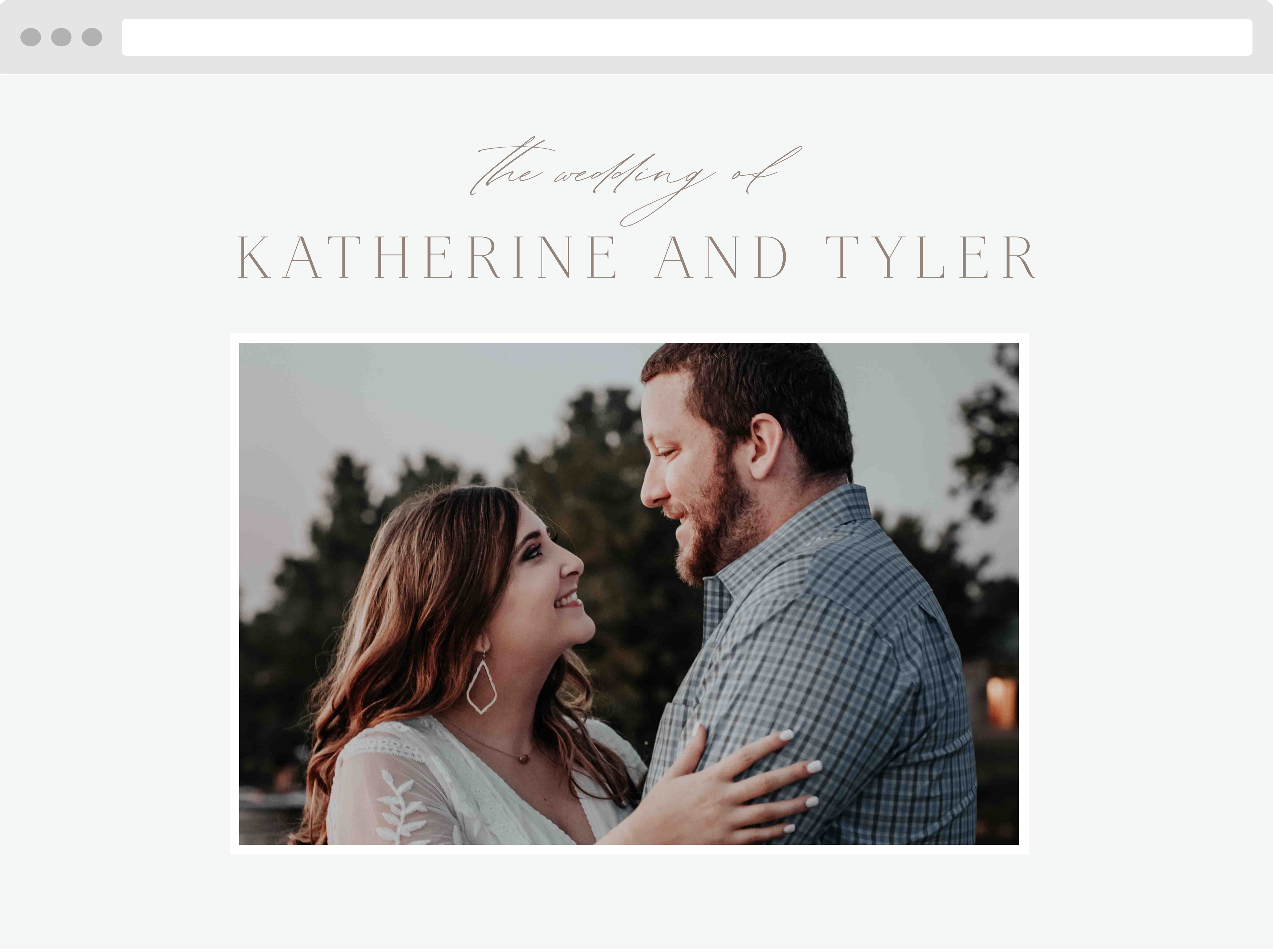Romantic Type Wedding Website by Basic Invite