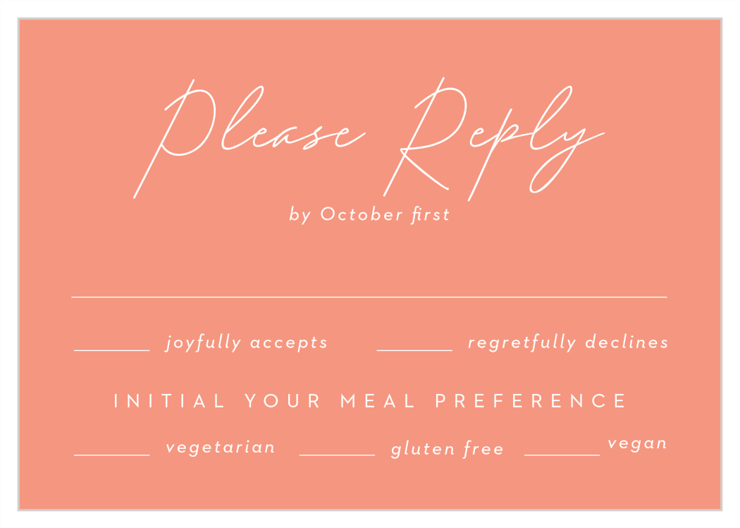 Color Split Response Cards by Basic Invite