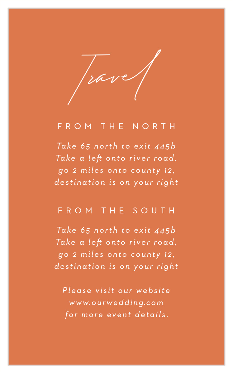 Color Split Direction Cards by Basic Invite