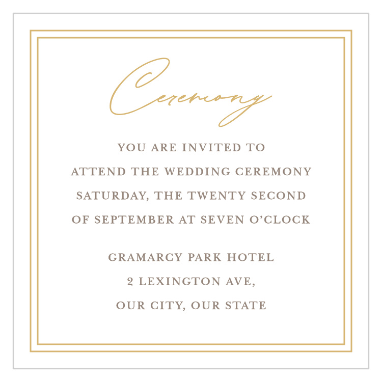 Botanical Crest Ceremony Cards by Basic Invite