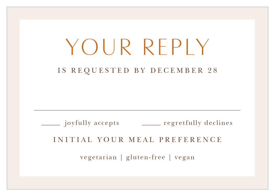 Formal Type LDS Response Cards by Basic Invite