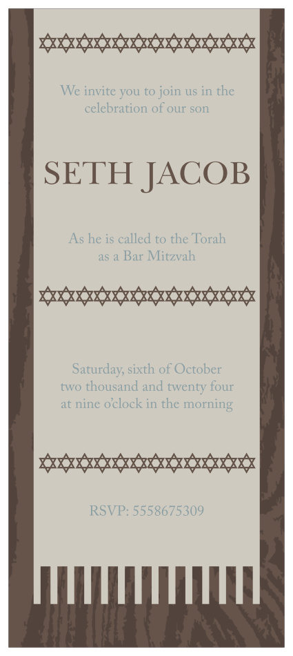 Bar Mitzvah Invitation Wording Sample
