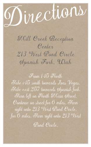 Elegant Kraft Wedding Invitations by Basic Invite