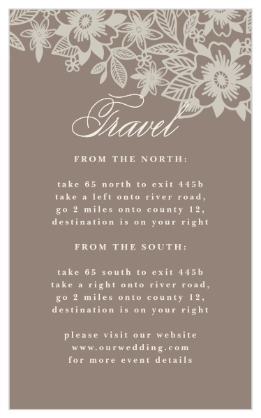 Elegant Lace Rehearsal Cards by Basic Invite