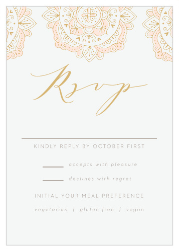 Modern Moroccan Accommodation Cards by Basic Invite