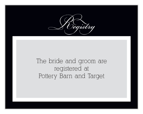 Simple Elegance Accommodation Cards by Basic Invite