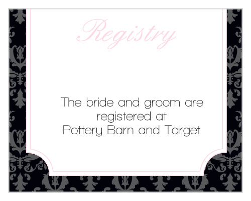 Pink Chic Response Cards by Basic Invite