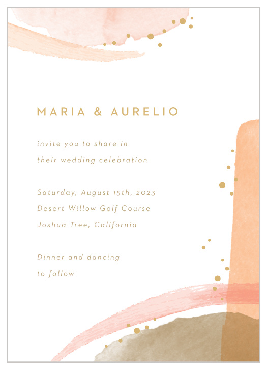Desert Wedding Invitations - Match Your Color & Style Free!