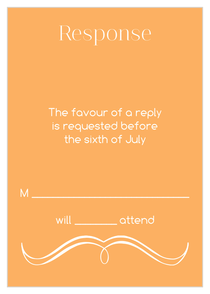 Simple Scroll RSVP Cards