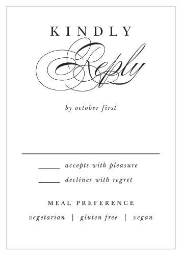 Chic Couple Accommodation Cards by Basic Invite