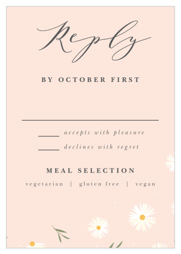 Tiny Daisies Wedding Programs by Basic Invite