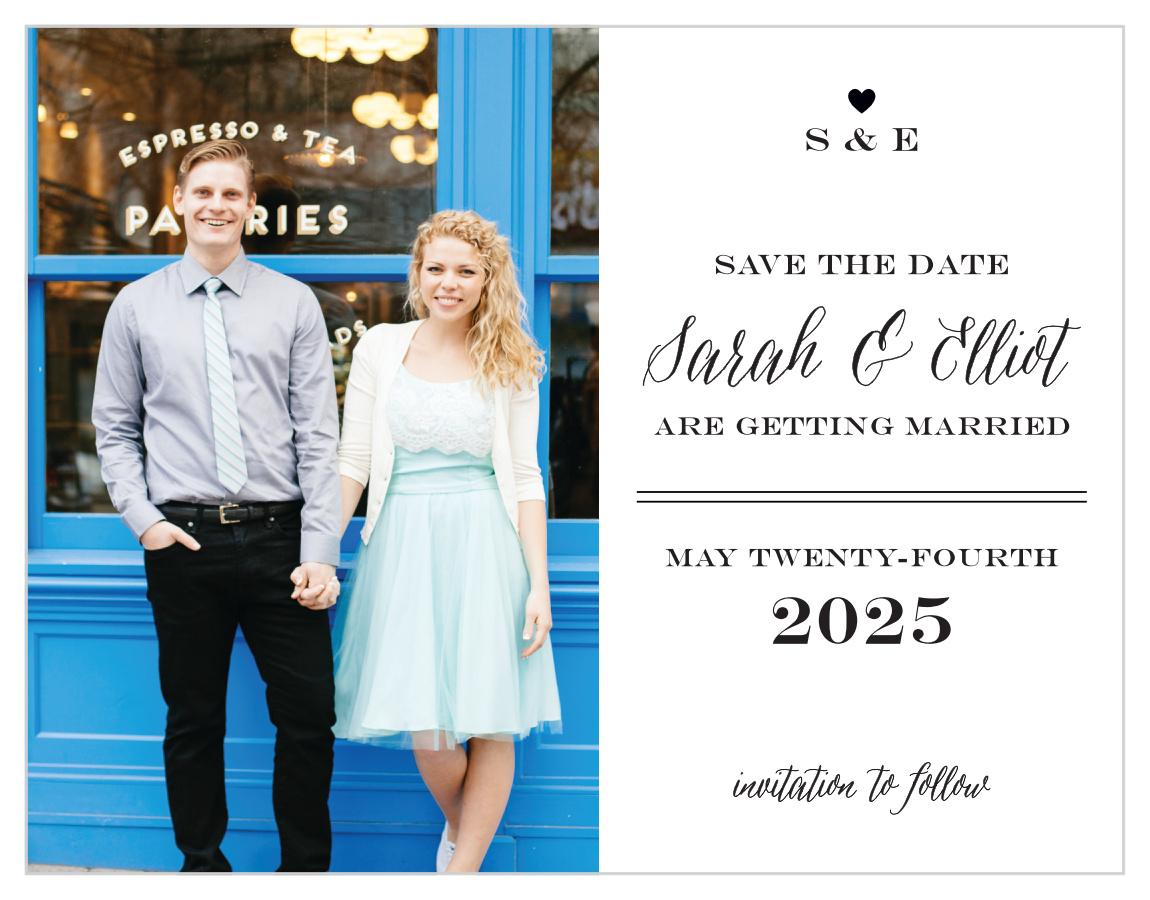 Rustic Chic Save the Date Magnets by Basic Invite