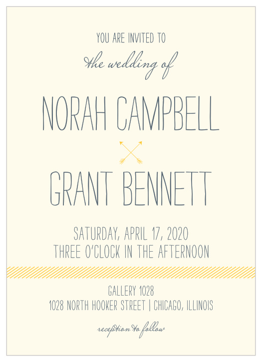 Simply Drawn Direction Cards by Basic Invite