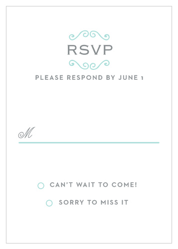 Classy & Curly Accommodation Cards by Basic Invite