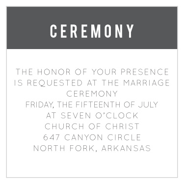 Scrolls & Scallops Direction Cards by Basic Invite