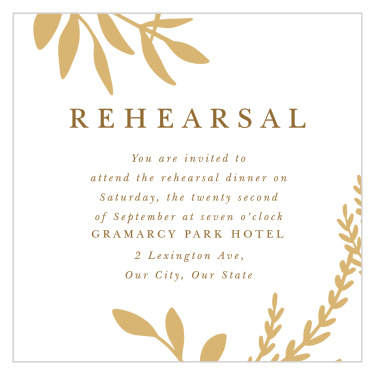 Autumn Leaves Response Cards by Basic Invite