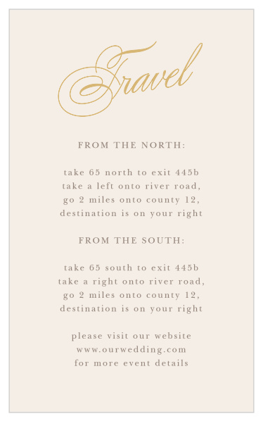 Ribbon & Scrolls Wedding Ceremony Cards by Basic Invite