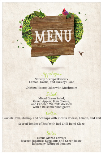 Heartchery Wedding Program