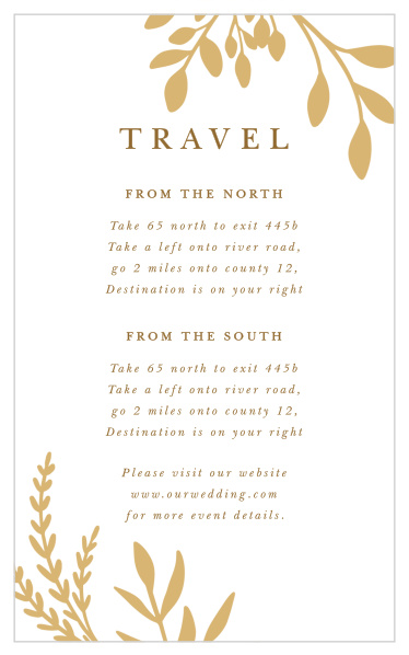 Autumn Leaves Rehearsal Cards by Basic Invite