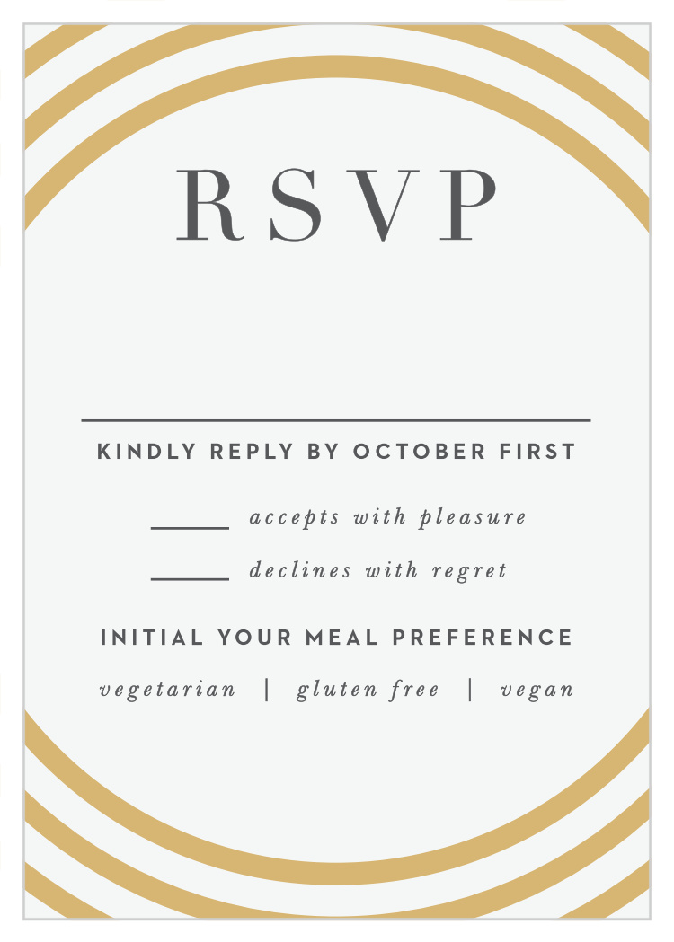 Modern Circles Response Cards by Basic Invite