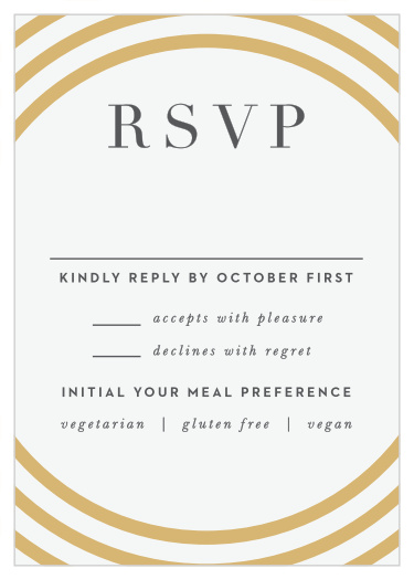 Modern Circles Wedding Invitations by Basic Invite