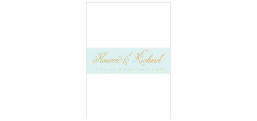 Romantic Calligraphy Wedding Program