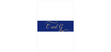 Script Emblem Foil Wedding Programs by Basic Invite