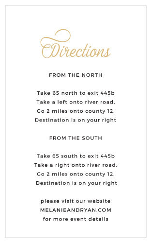 Script Emblem Foil Ceremony Cards