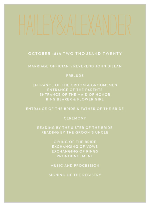 Rustic Type Foil Wedding Invitations