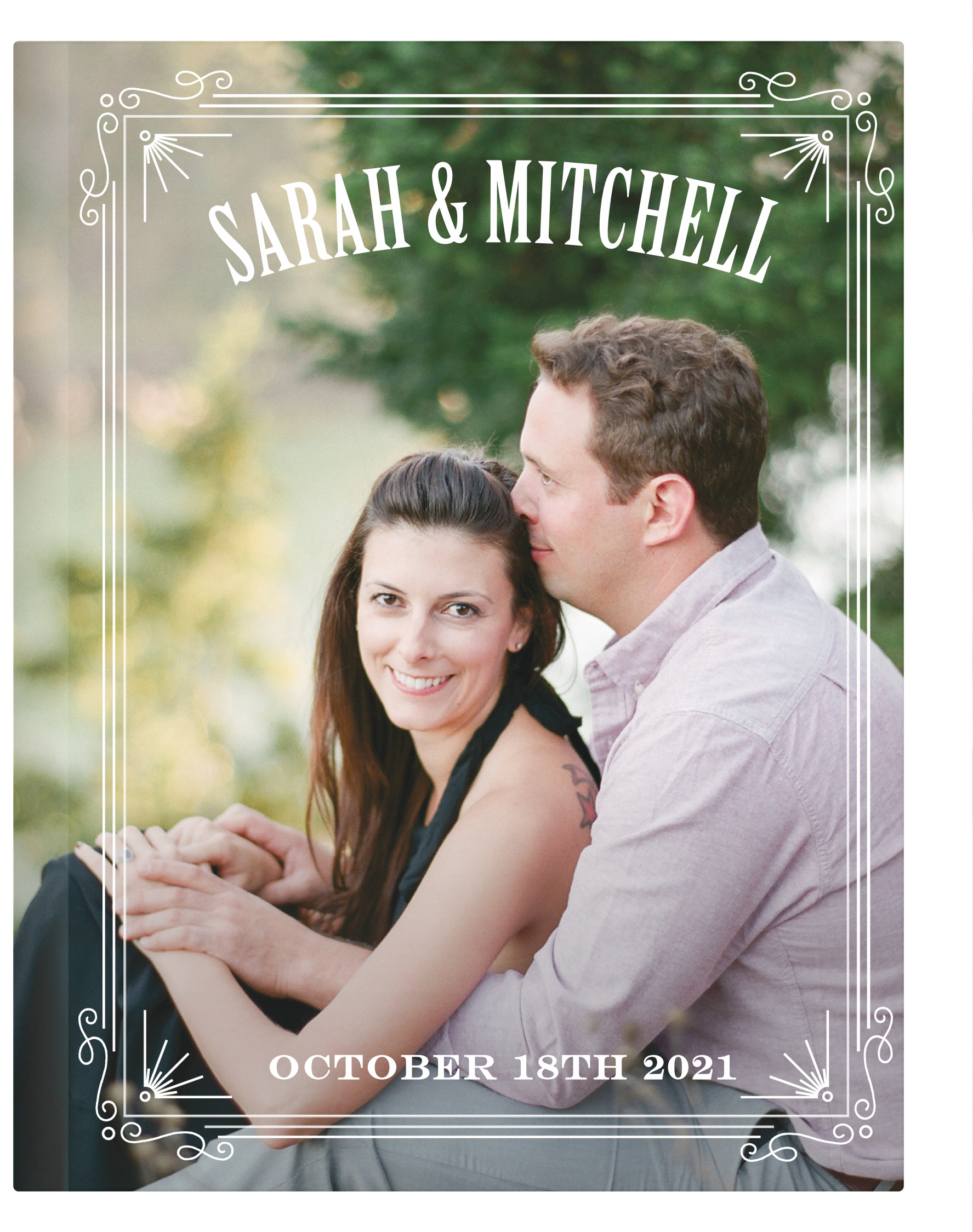 Border Frame guest book