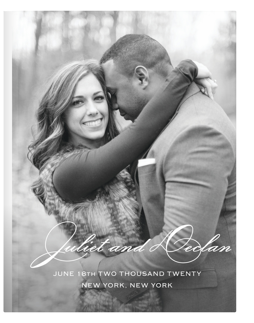 Classic Script Wedding Program