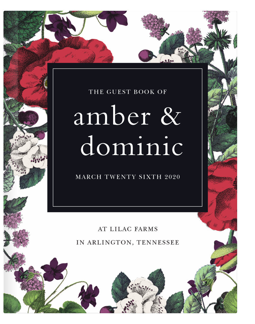 Vintage Botanical Wedding Menus by Basic Invite