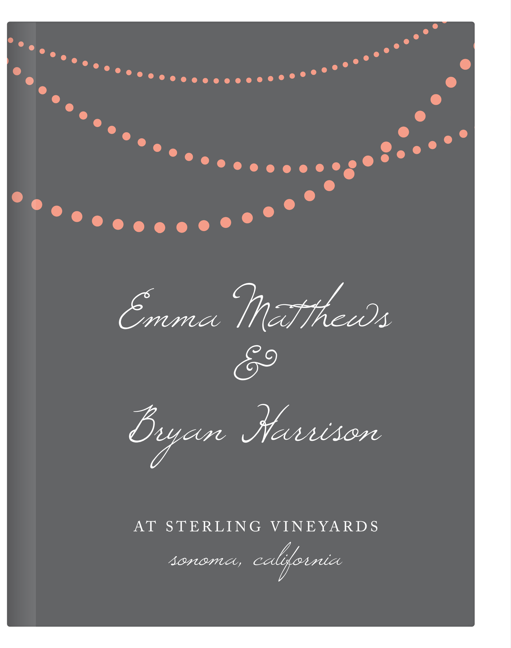 String Lights Guest Book