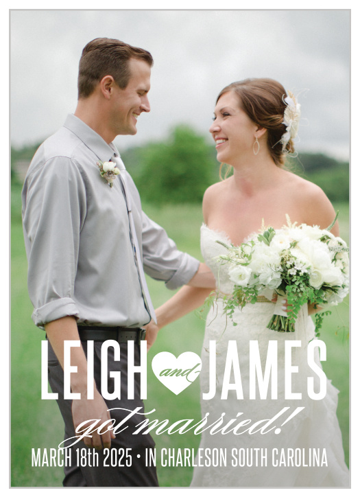 Wedding Announcements | Just Married Designs by Basic Invite