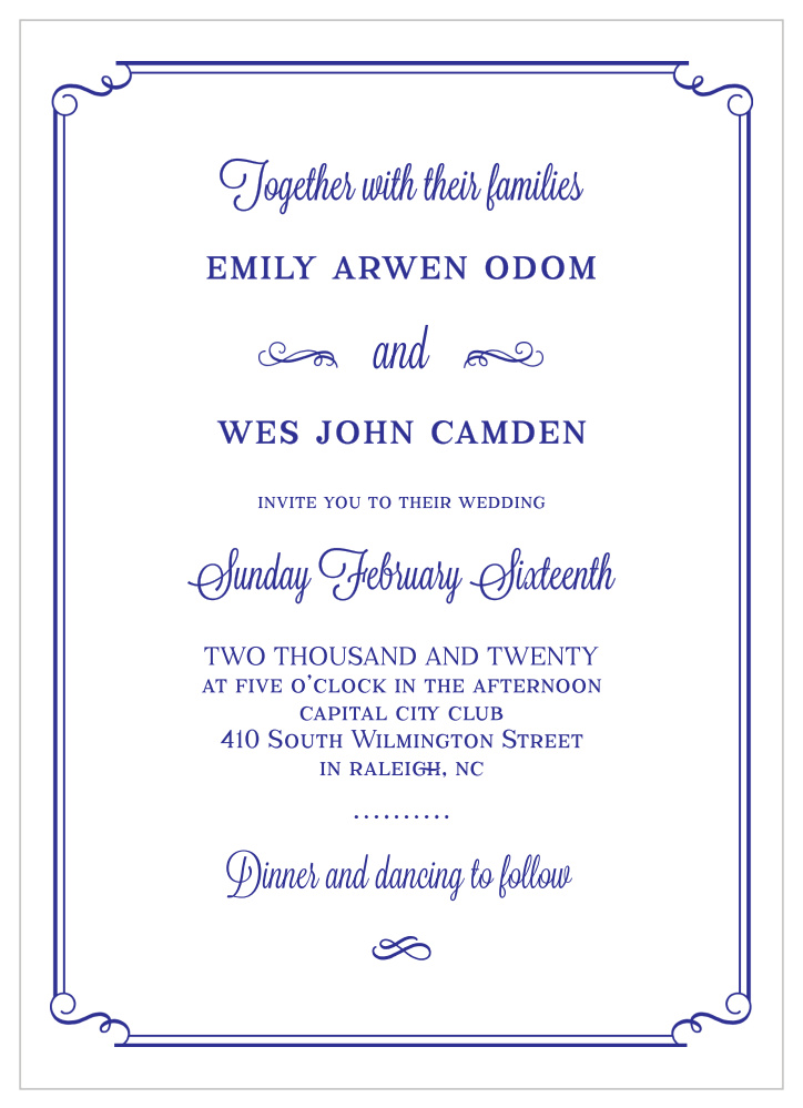 Handwritten Wedding Invitations Examples